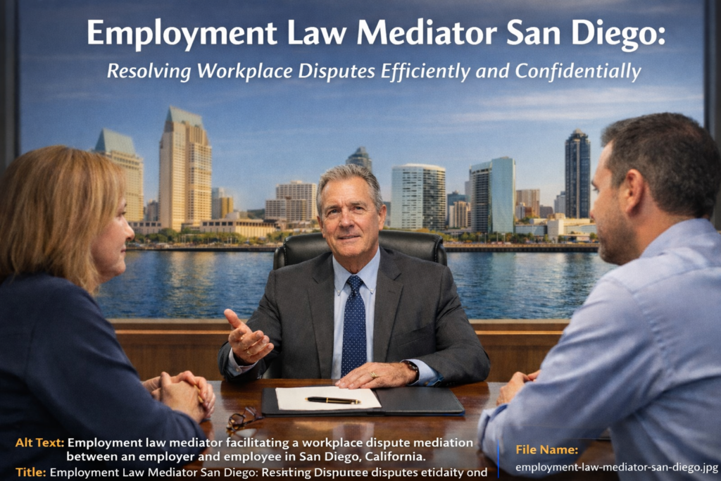 Employment Law Mediator San Diego: Resolving Workplace Disputes ...